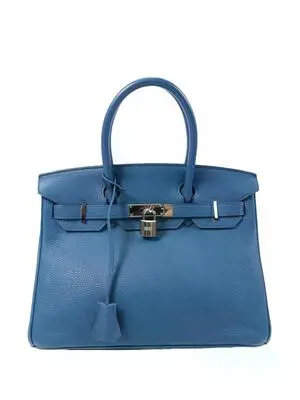 Hermès Birkin 30 Togo Leather Handbag - Blue