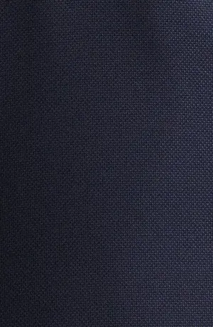 J. MUESER Double Breasted Virgin Wool Hopsack Blazer