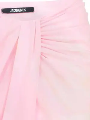 Jacquemus The Paréo Draped Midi Skirt - Pink