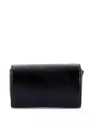 Saint Laurent Uptown Chain Wallet Leather Crossbody Bag - Black