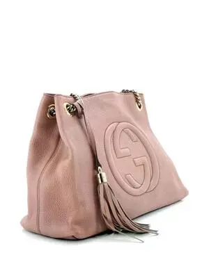 Gucci Soho Chain Strap Leather Medium Shoulder Bag - Pink
