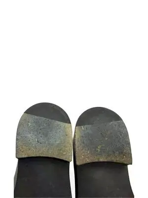 Prada Logo Plaque Brushed Loafers - Black