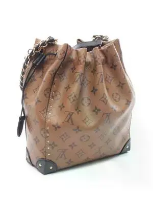 LOUIS VUITTON Monogram Reverse Noe Trunk Bucket Bag