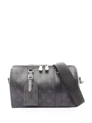 LOUIS VUITTON Monogram Eclipse City Keepall Crossbody Bag