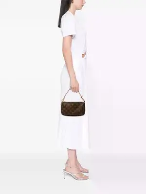 LOUIS VUITTON Monogram Pochette Accessories Shoulder Bag - Brown