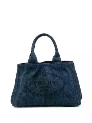 Prada Denim Satchel - Blue