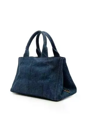 Prada Denim Satchel - Blue