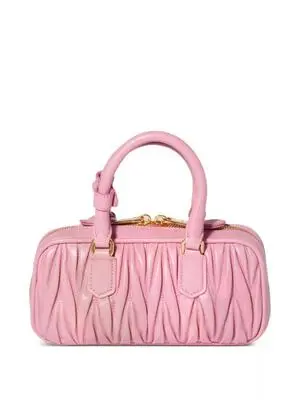 Miu Miu Arcadie Matelassé Nappa Leather Mini-bag - Pink