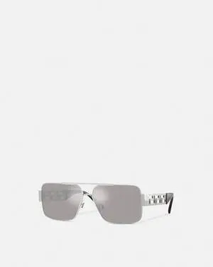 Versace Greca Navigator Sunglasses - Gray