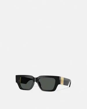 Versace Medusa Plaque Sunglasses - Black