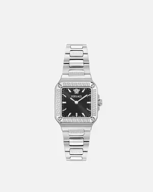 Versace Greca Edge Stainless Steel Watch - Silver