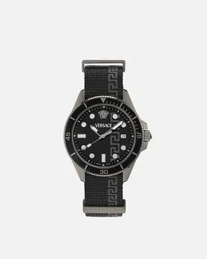 Versace Greca Force Watch - Black