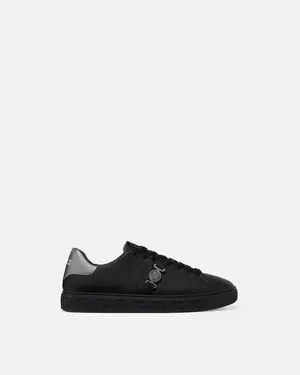 Versace Greca Low-top Sneakers - Black