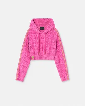 Versace I ♡ Baroque Crop Hoodie