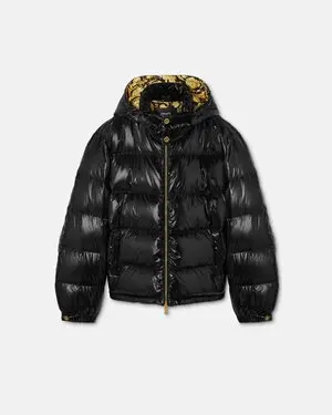 Versace Padded Jacket With Barocco Lining