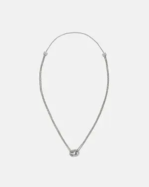 Versace Greca Necklace - Silver