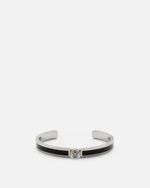 Versace Icon Cuff Bracelet With Medusa Emblem - Silver