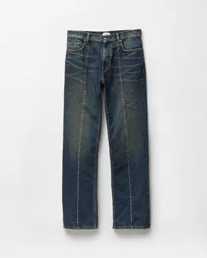 Versace Distressed Straight Leg Jeans