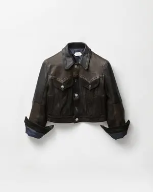 Versace Leather Blouson Jacket