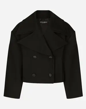 Dolce & Gabbana Oversize Double-breasted Wool Gabardine Jacket