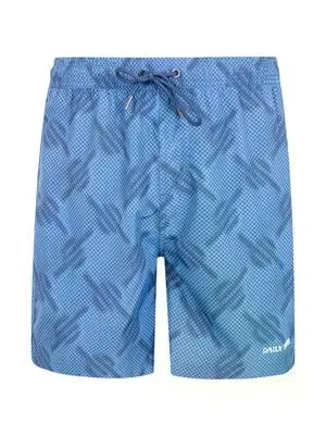 DAILY PAPER Graphic-print Drawstring Swim Shorts