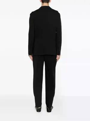 SANTANIELLO Logo-plaque Single-breasted Suit - Black