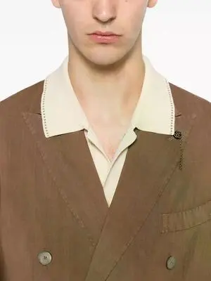 SANTANIELLO Double-breasted Peak-lapels Suit