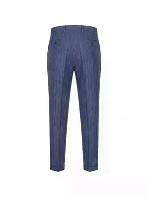 DRUMOHR Pinstripe Pleated Trousers