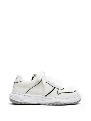 Mihara Yasuhiro Bouclé-knit Chunky Sole Sneakers - White