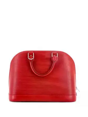 LOUIS VUITTON Alma Epi Leather Satchel - Red