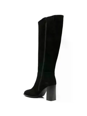 ADRIANNA FERETTI Suede Block-heel Boots