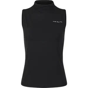 THE BALLET Sleeveless High-neck Tank With Logo Detail