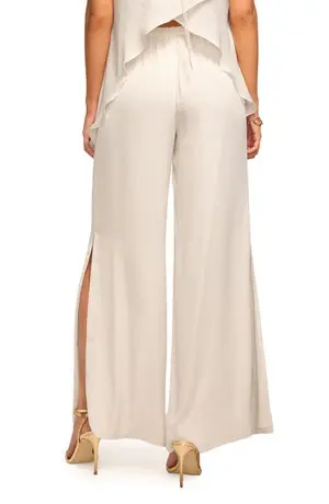 Ramy Brook Jolie Side Slit Crepe Pants