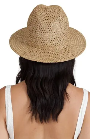 Eugenia Kim Lillian Packable Straw Fedora - Camel/gold