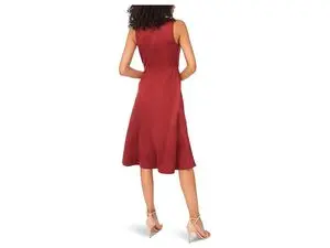 Vince Camuto Sleeveless V-neck Midi Dress