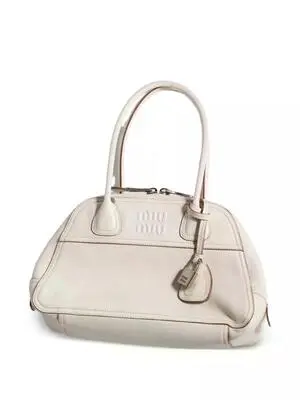 Miu Miu Vivant Leather Tote Bag