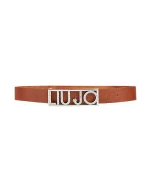 Liu Jo Belt With Embellished Logo - Brown