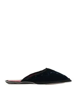 MAISON MARGIELA Velvet Mules With Grosgrain Trims - Blue