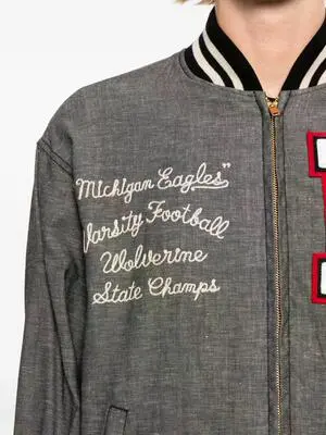 WHITESVILLE Letter-patch Bomber Jacket