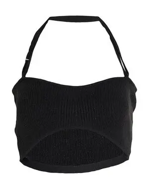 Jacquemus Knit Halter Crop Top - Black