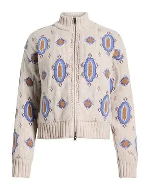 Woolrich By Daniëlle Cathari Virgin Wool Intarsia Knit Cardigan