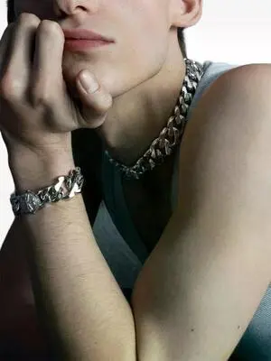 Emanuele Bicocchi Tone Polished Curb Chain Bracelet