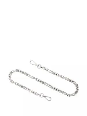 Emanuele Bicocchi Tone Pyramid-stud Anchor Wallet Chain - Silver