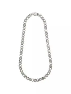 Emanuele Bicocchi Tone Flourish Chain Necklace - Silver