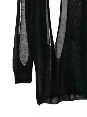 Yohji Yamamoto Semi-sheer Long Sleeve T-shirt