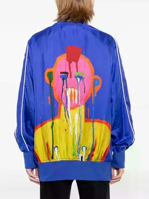 NUDE:MASAHIKO MARUYAMA Graphic Print Bomber Jacket