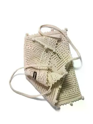 Miu Miu Cotton Crochet Tote Bag