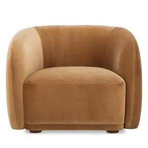 MOE'S HOME COLLECTION Faye Accent Chair Faux Mohair - Tan