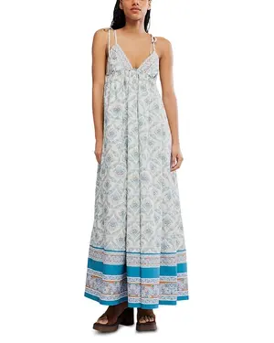 Free People Sorrento Stroll Maxi Dress - Ivory Combo