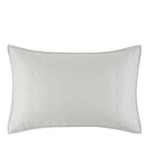 Donna Karan New York Hammered Silk King Sham - Platinum